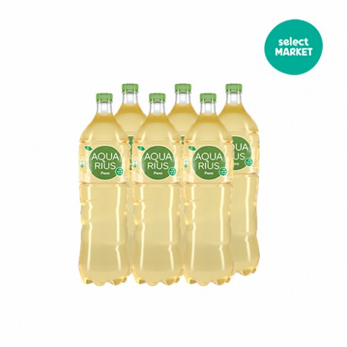 Six Pack Aquarius Pera 1, 5 Lt. - Aguas - Bebidas - Select Market