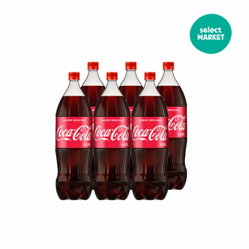 Six Pack Coca Cola 2250 Ml. - Gaseosas - Bebidas - Select Market
